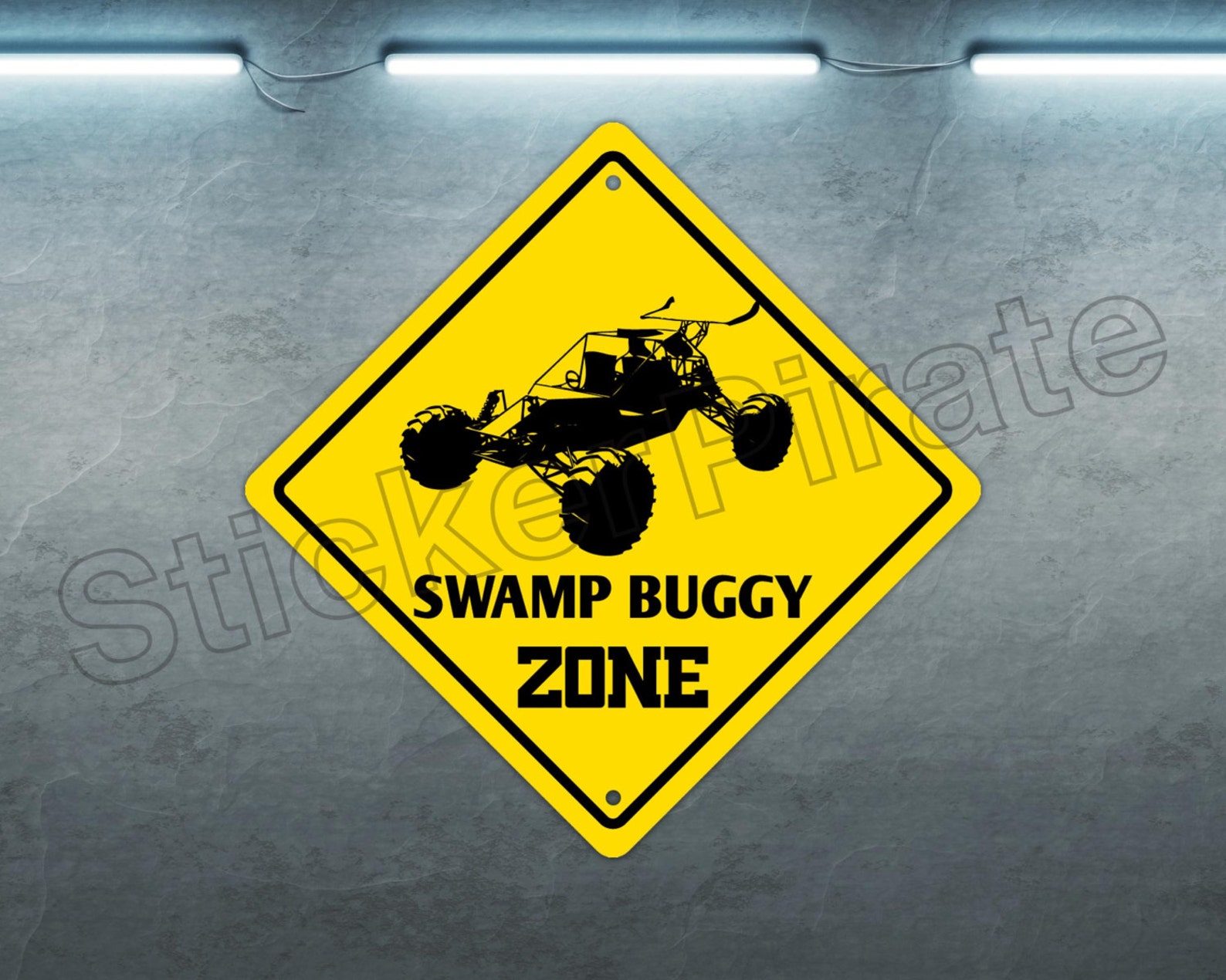 Swamp Buggy Zone 12 x 12 Aluminum Novelty Sign | Etsy