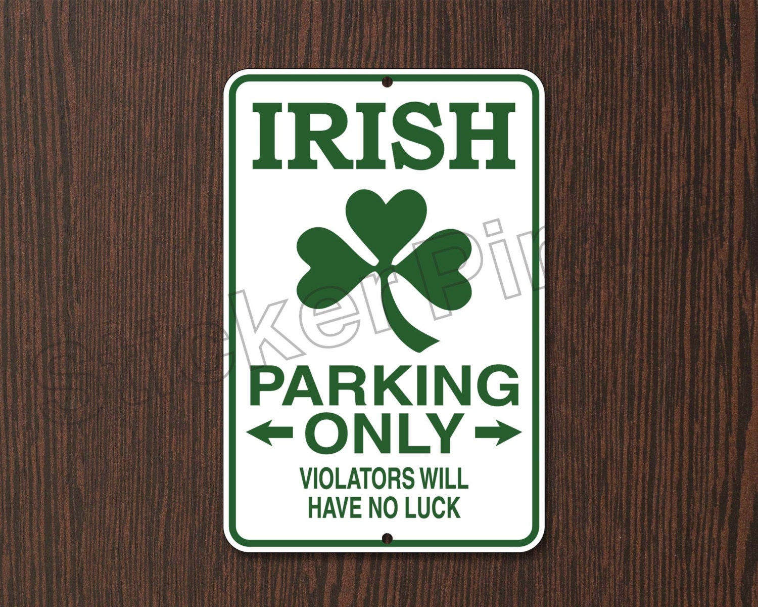 Irish Parking Only 8" X 12" Aluminum Novelty Sign - Etsy