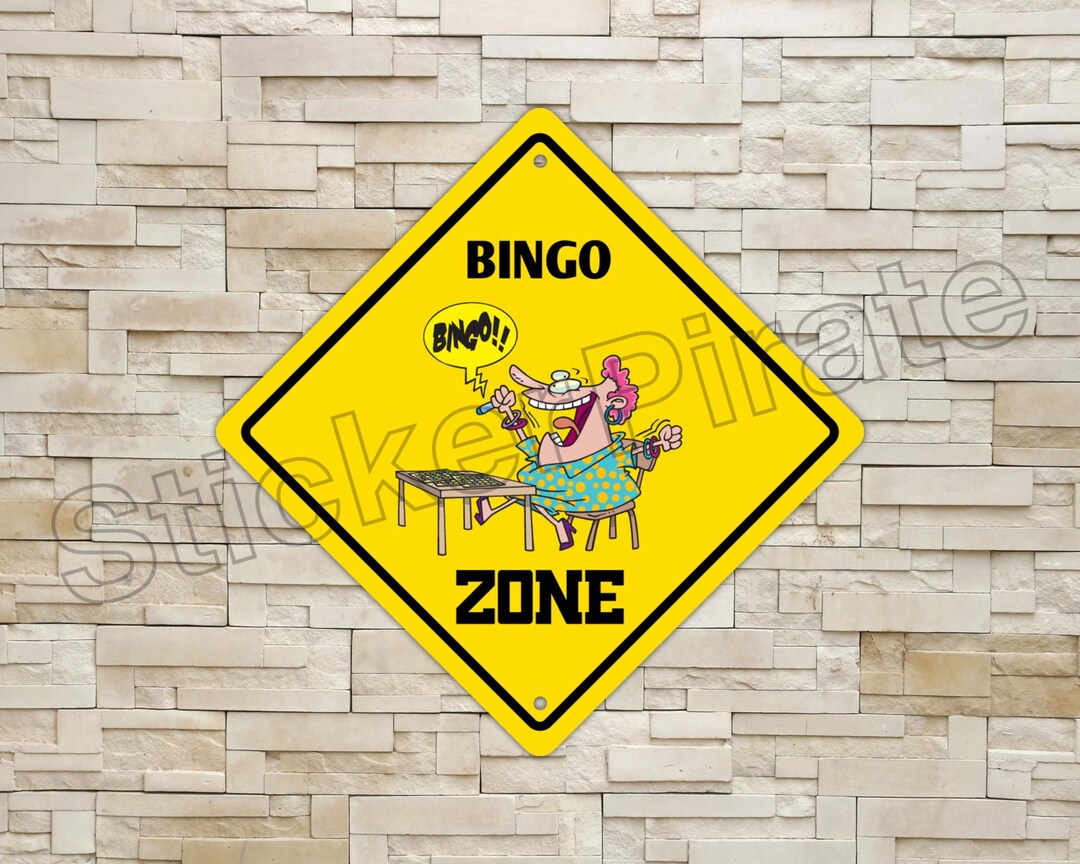 Bingo Zone 12 X 12 Aluminum Novelty Sign - Etsy