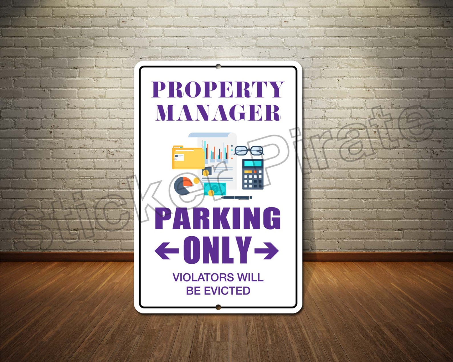 Property Manager Parking Only 8" X 12" Aluminum Novelty Sign - Etsy