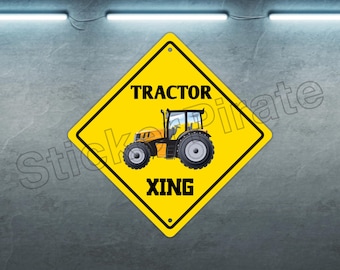 Tractor Crossing Sign - Etsy