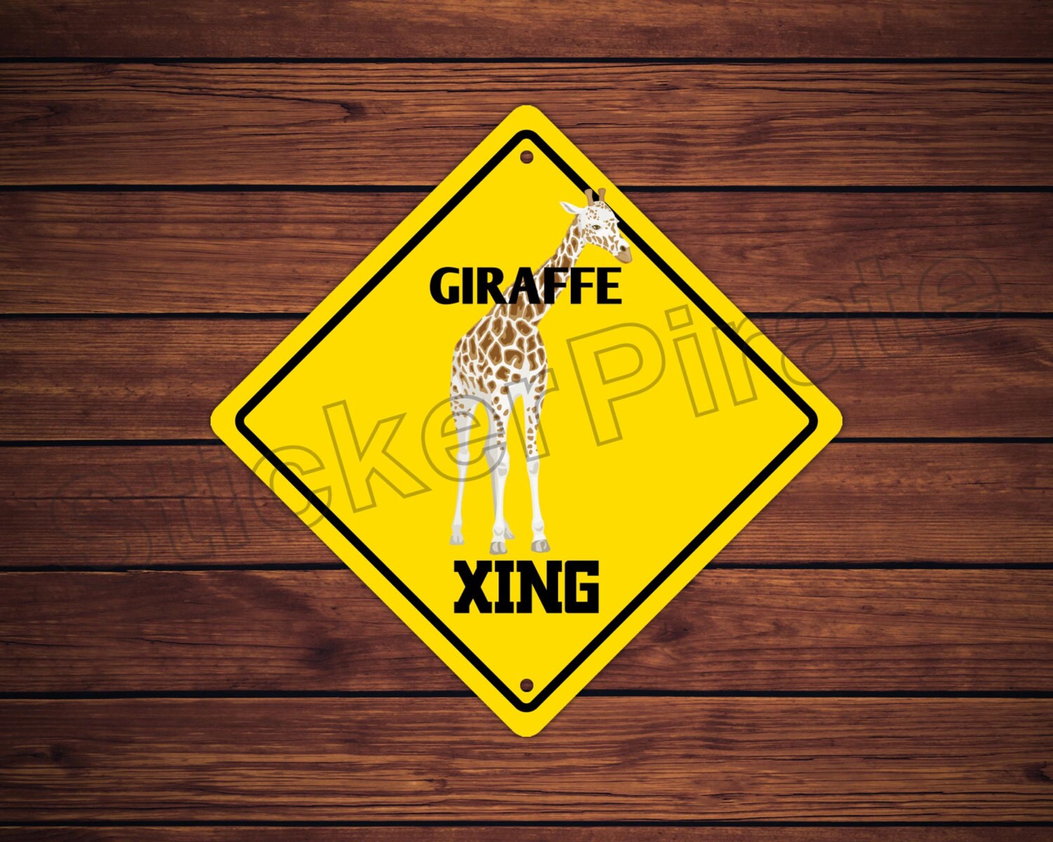 Giraffe Crossing 12 X 12 Aluminum Novelty Sign - Etsy