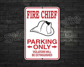 Fire Chief Sign | Etsy