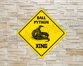 Ball Python Crossing 12 X 12 Aluminum Novelty Sign - Etsy