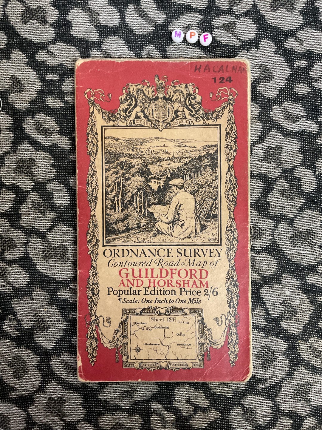 Vintage Antique Retro Map Atlas Guide by Ordnance Survey , Rambling ...