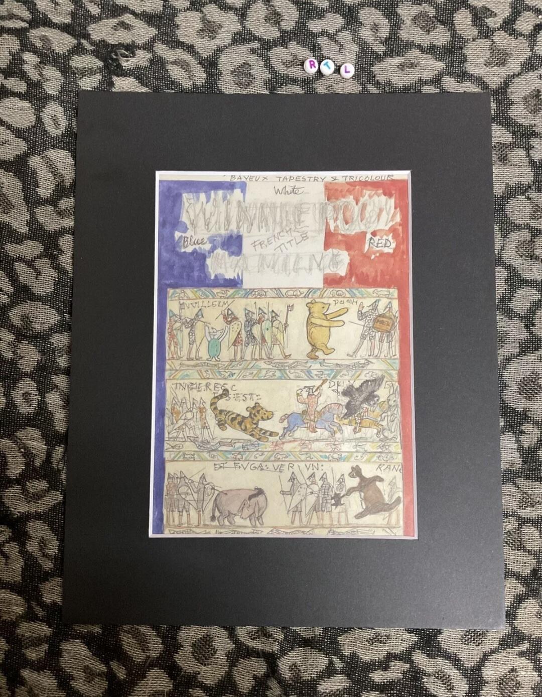 Winnie the Pooh , Ernest Shepherd , Vintage Mounted Art Print , Rare ...