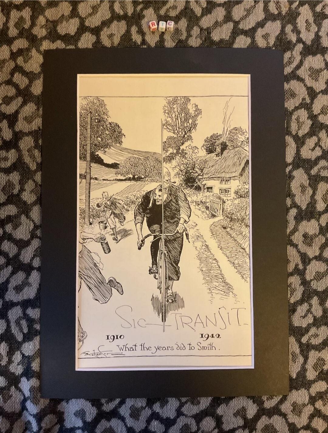 Vintage FRANK PATTERSON Art Print , Cycling Countryside Interest - Etsy
