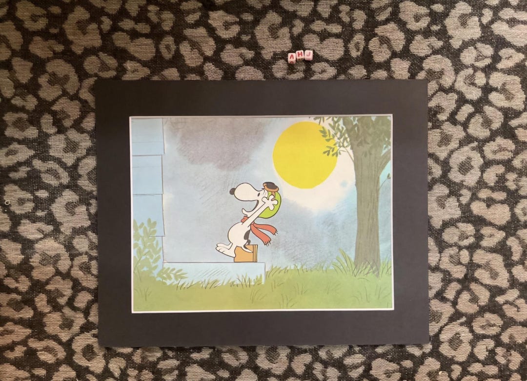 Snoopy Art Print Peanuts Charlie Brown Vintage 1968 Iconic Print ...
