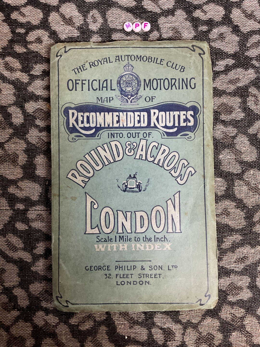 Antique Rare Early RAC MOTORING Map Atlas of , London , Uk , Ordnance ...