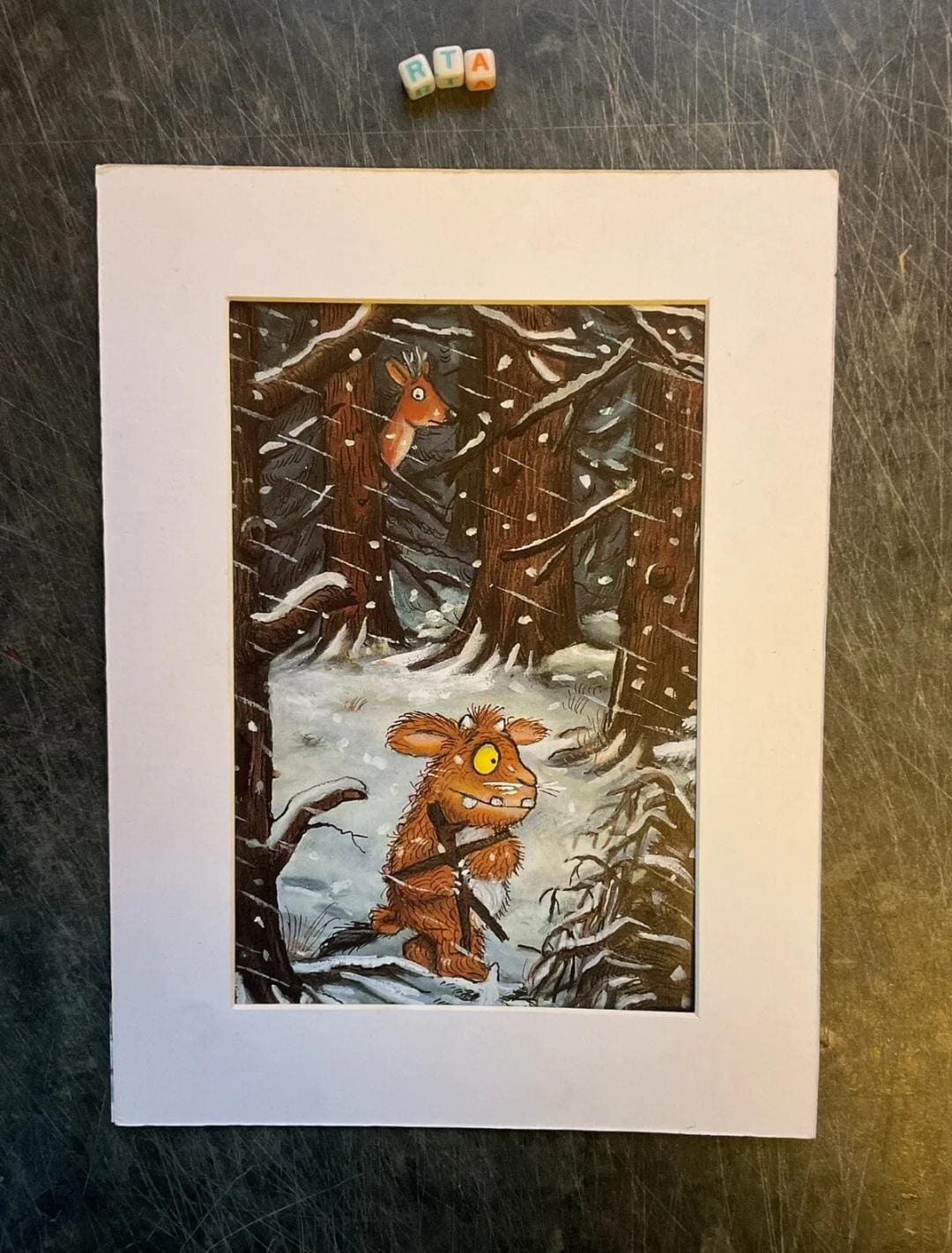 Art Print the Gruffalos Child genuine Retro Art Print Mounted - Etsy