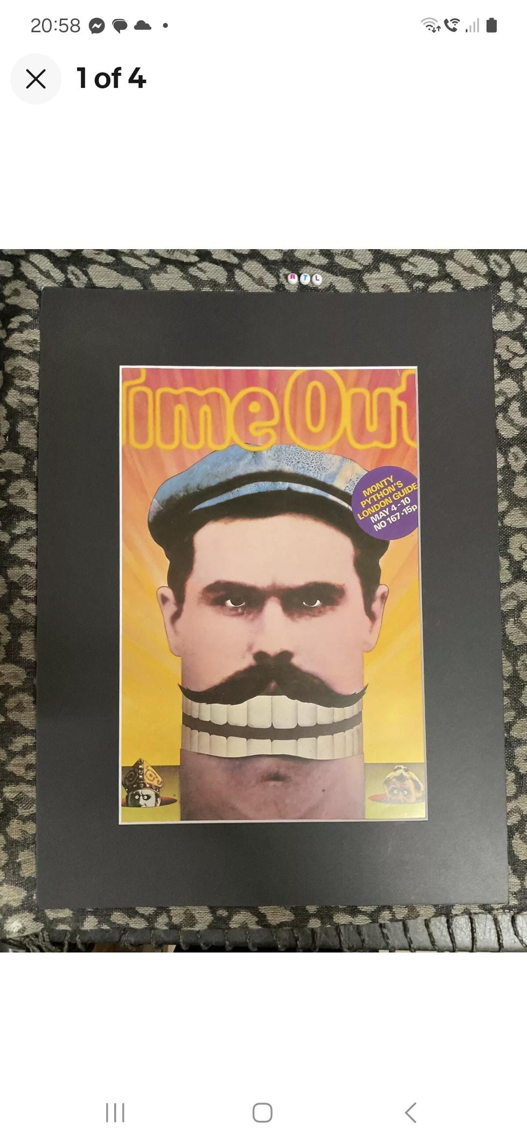 Rare Monty Python TERRY GILLIAM Art Print Mounted Rero Art Xl - Etsy