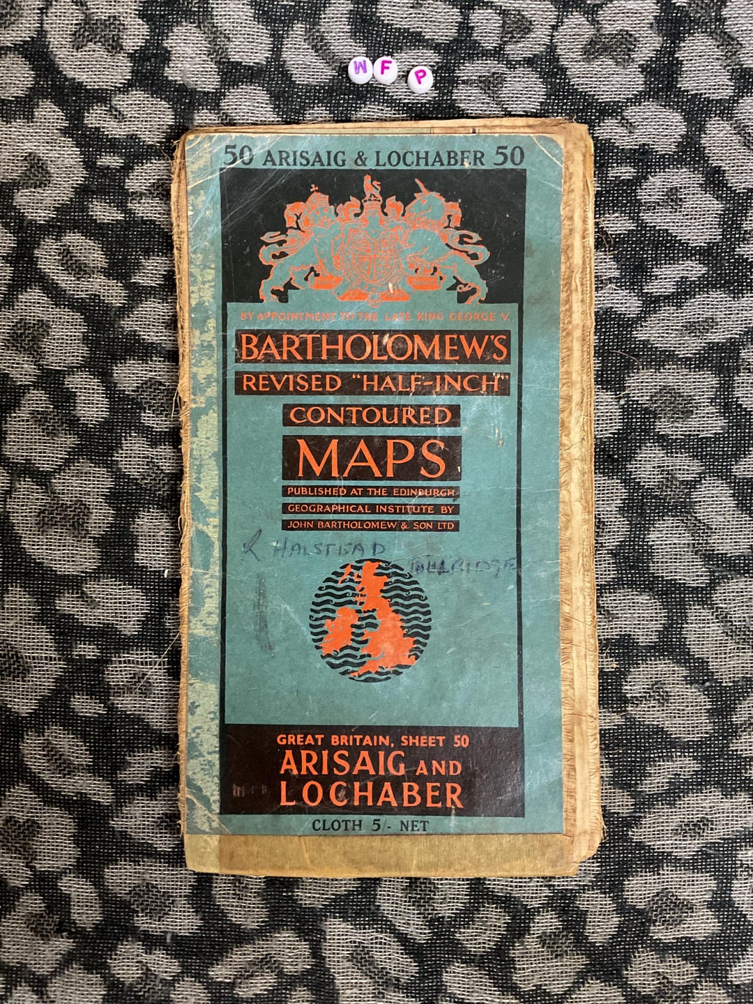 Vintage Retro Ordnance Survey Map Atlas Guide of , Arisaig , Lochaber ...