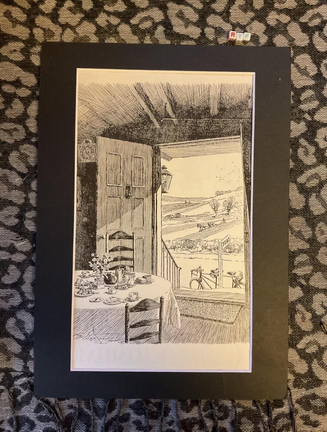 Vintage FRANK PATTERSON Art Print , Cycling Countryside Interest - Etsy