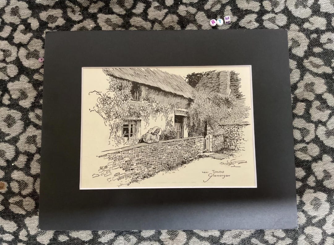 Vintage FRANK PATTERSON Art Print , Cycling Countryside Interest - Etsy