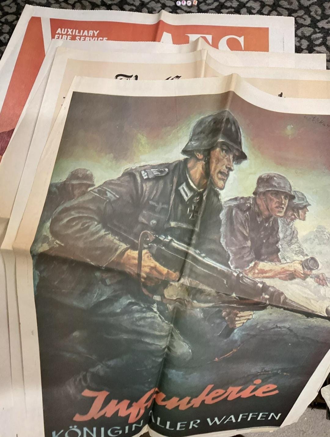 World War 2 Propaganda Posters Militaria Set of 4 Extra Large Military ...