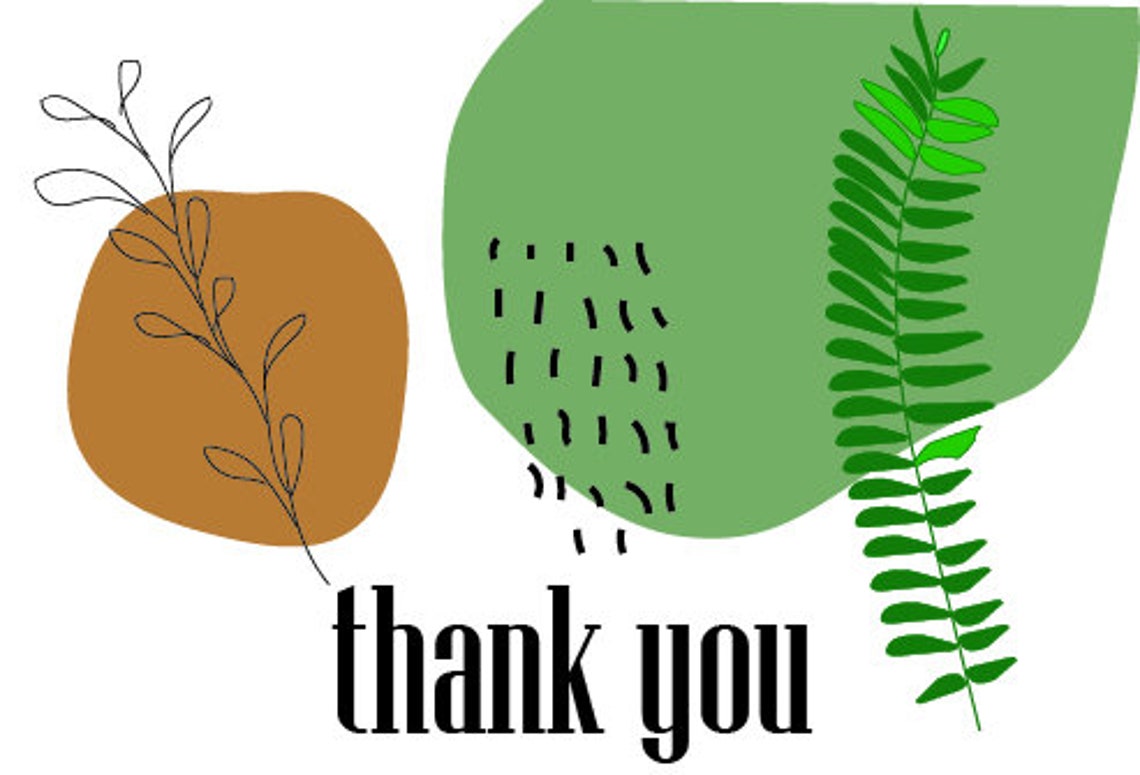 THANK YOU Digital Cards - Etsy