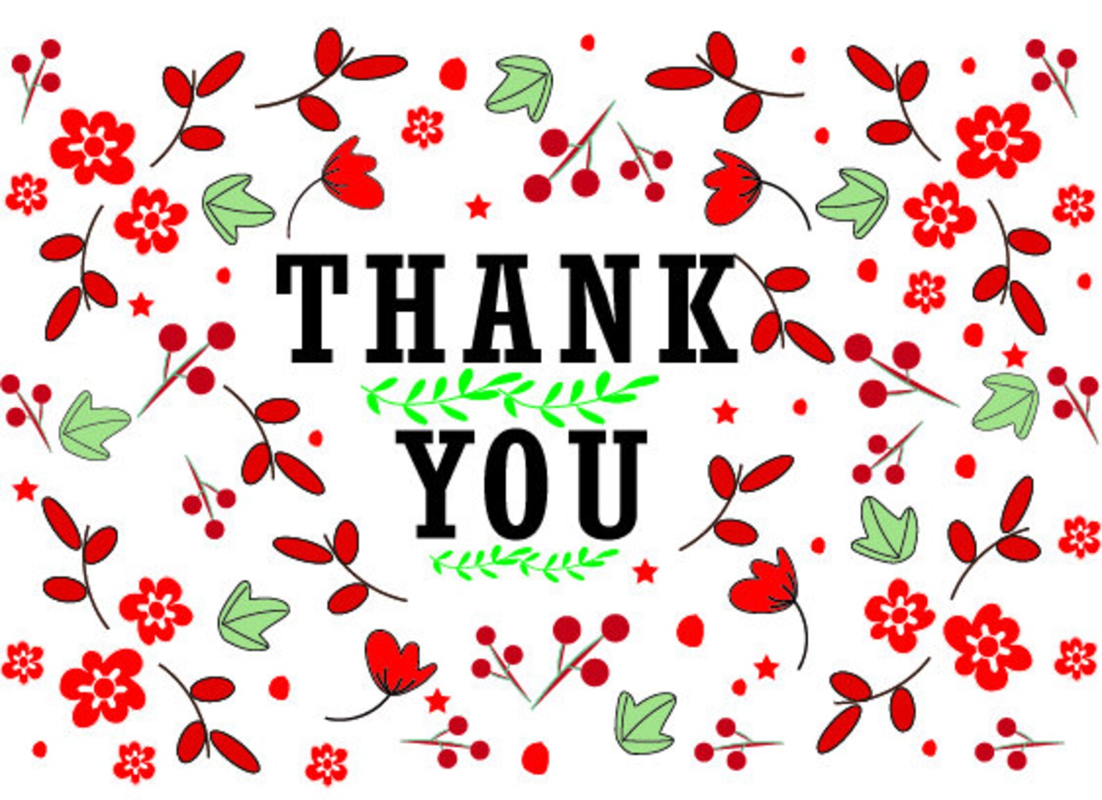 THANK YOU Digital Cards - Etsy