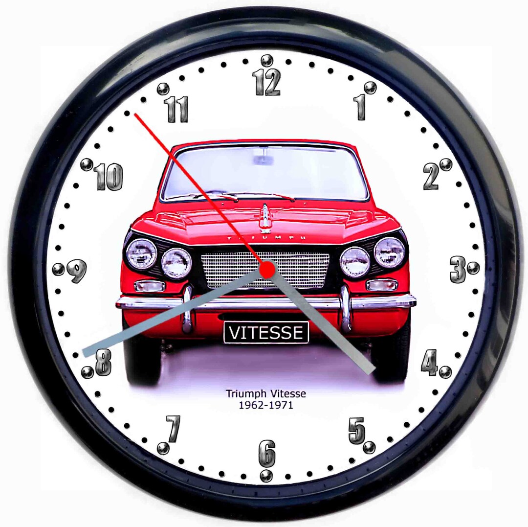 Triumph Vitesse Classic Car Large 10inch Black Wall Clock - Etsy