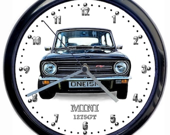 Mini Cooper Classic Car Black Wall Clock | Etsy