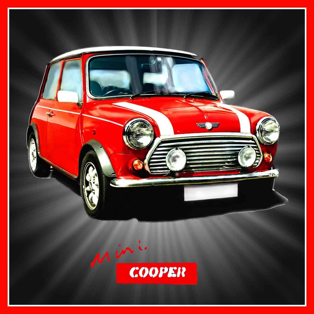 Mini Cooper Red Acrylic Coaster - Etsy