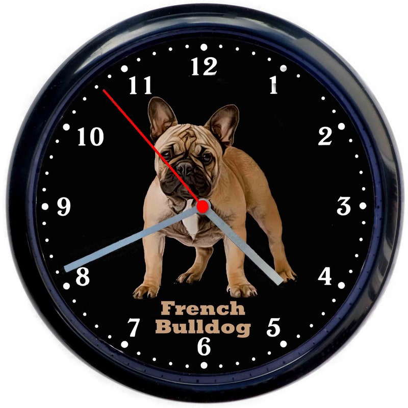 French Bulldog Clock - Etsy