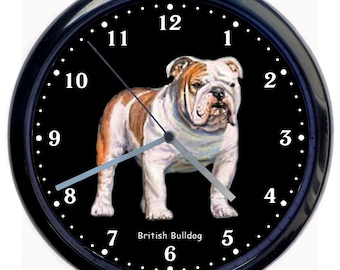 Bulldog Wall Clock | Etsy