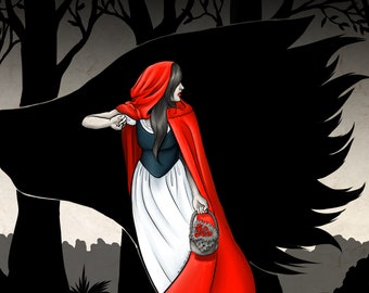 Little Red Riding Hood Printable Masks, Red Riding Hood, Wolf Mask ...