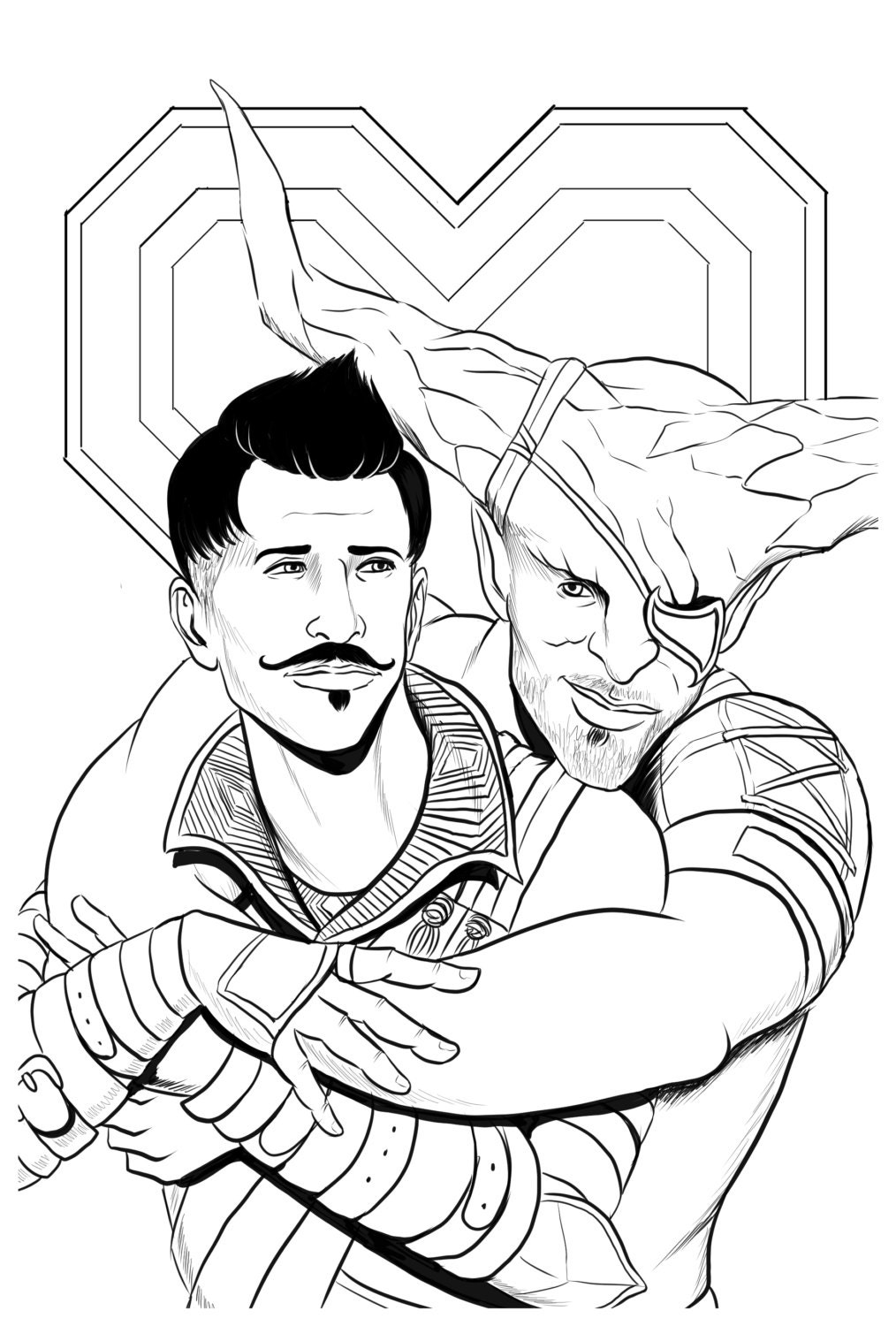 Dragon Age Fan Coloring Book - Etsy