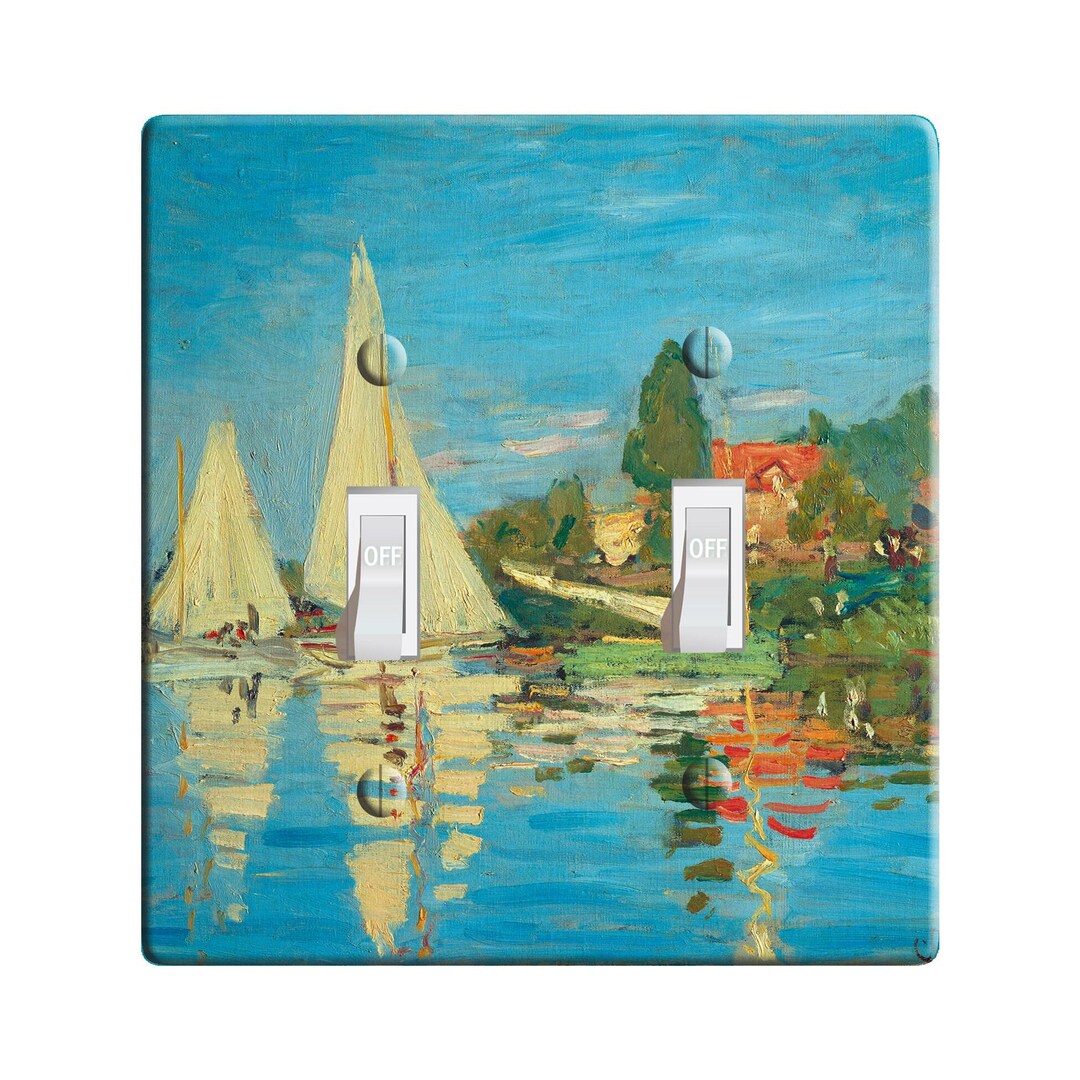 Embossi Printed Maxi Metal Regatta at Argenteuil by Claude Monet ...