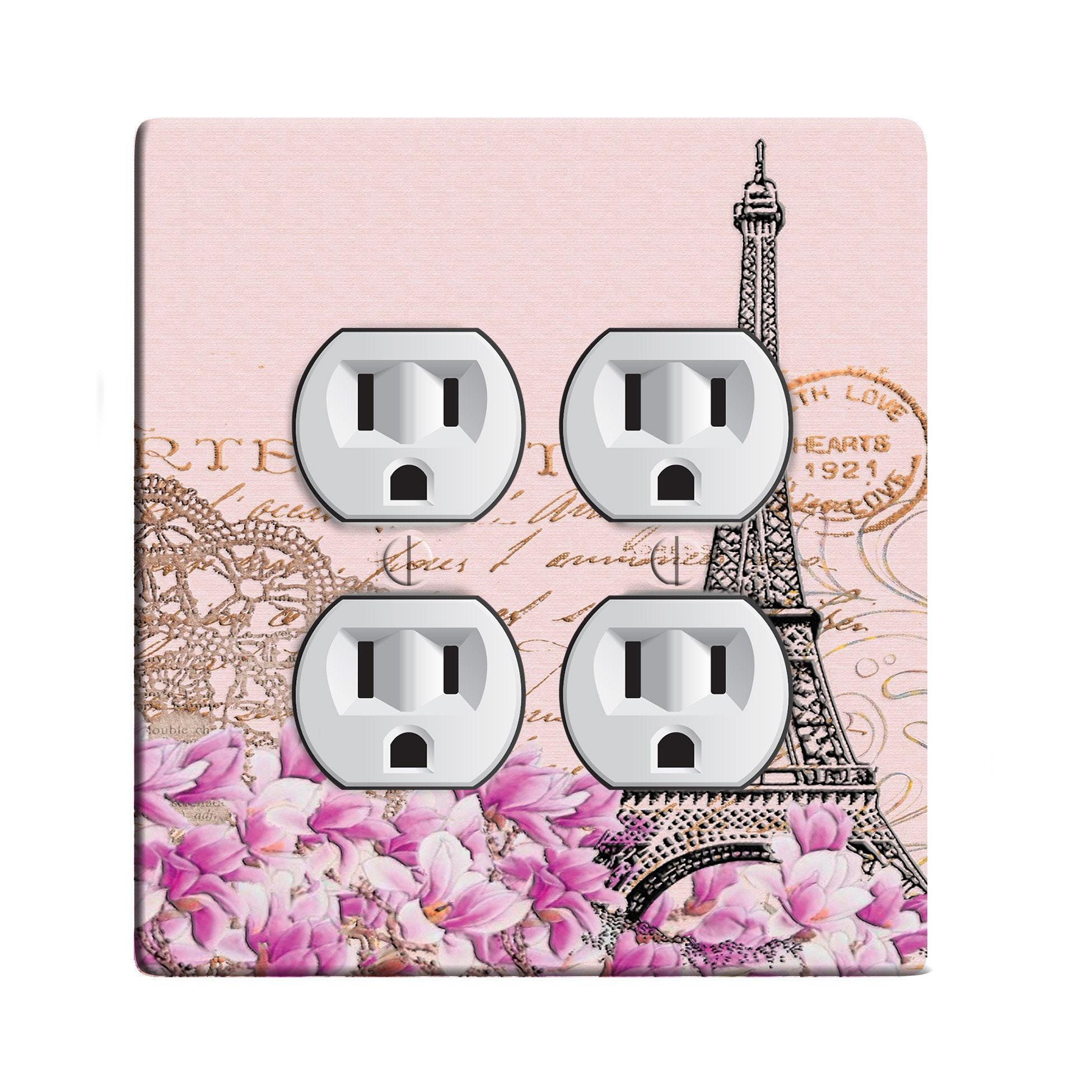 Embossi Printed Maxi Metal Paris Eiffel Tower Switch Plate Cover ...