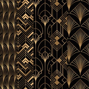 Embossi Printboard - Art Deco Pattern Set A2 - 12"x20" 1/8" Mdf for ...
