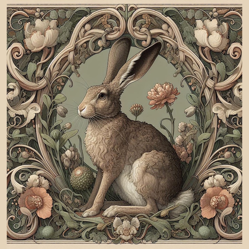 Hare Ceramic Tiles - Etsy