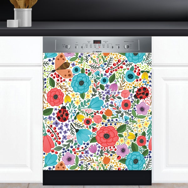 Scandinavian Dishwasher Magnet Cover - Etsy