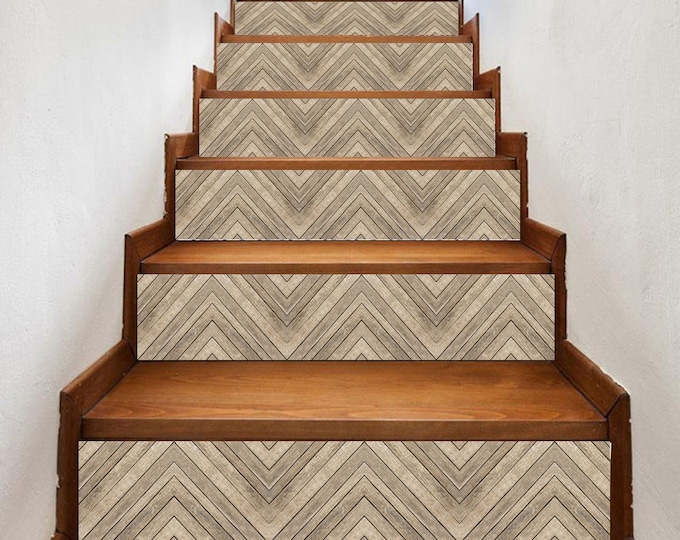 Weathered Wood Stair Riser Window Sill Tile Stickers 7 Inch | Etsy