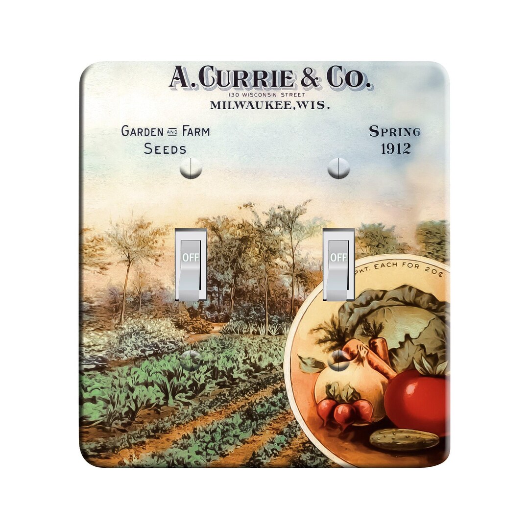 Embossi Printed Maxi Metal Plate - Currie Seed Catalog Cover - Light ...