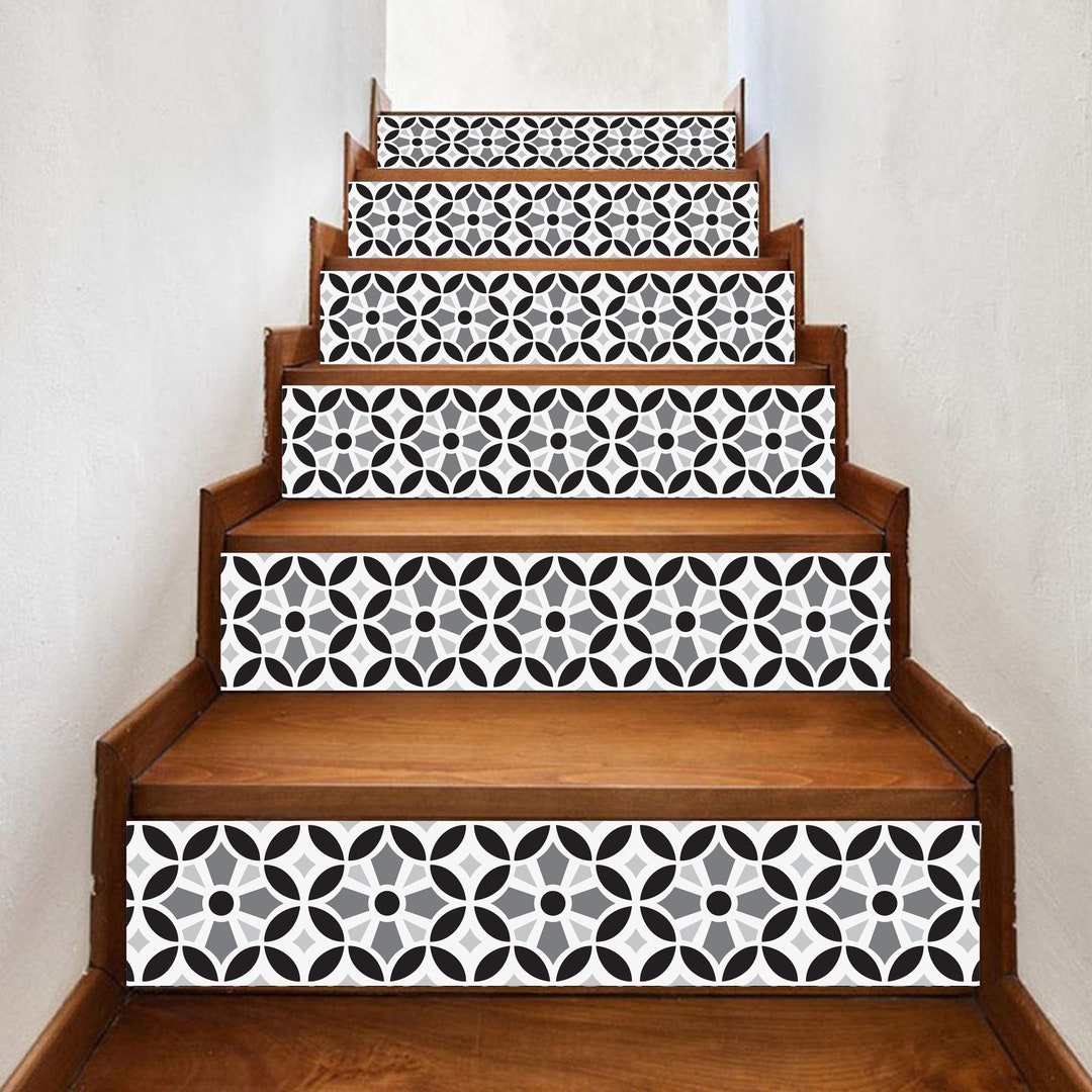 Vintage Tiles Stair Riser, Window Sill, Tile Stickers 7 Inch X 36 Inch ...