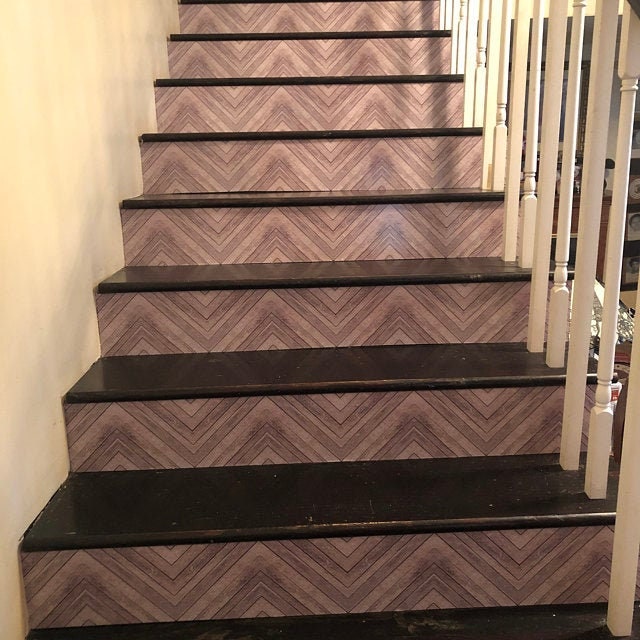 Light Brown Wood Stair Riser, Window Sill, Tile Stickers 7 Inch X 36 ...