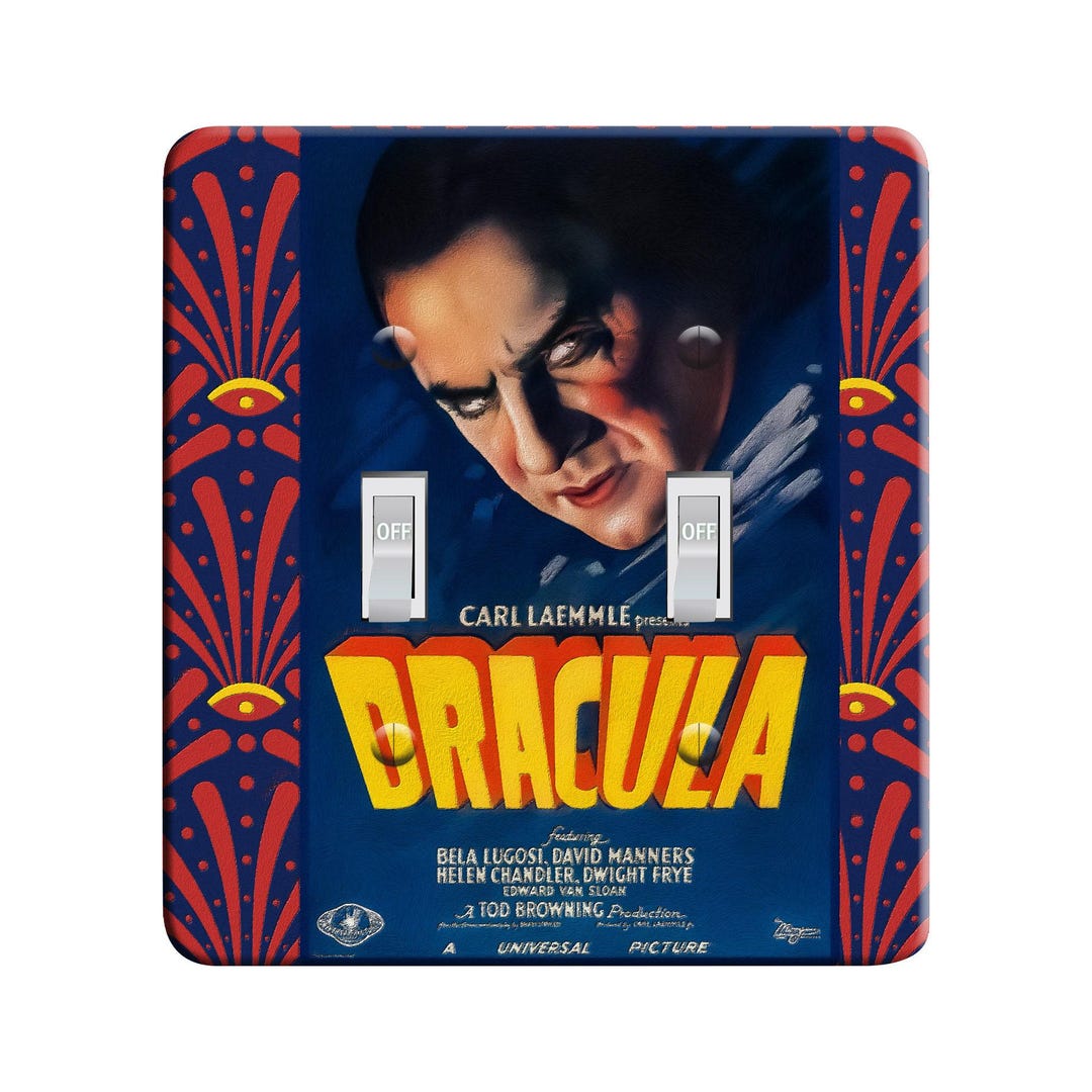 Embossi Printed Maxi Metal Plate - Bela Lugosi Dracula Poster Light ...
