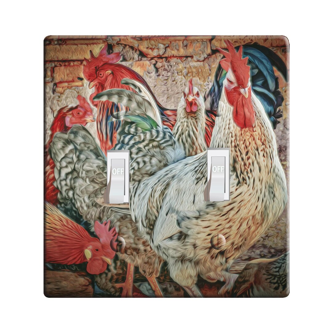 Embossi Printed Maxi Metal Painted Poultry - Roosters and Chickens ...