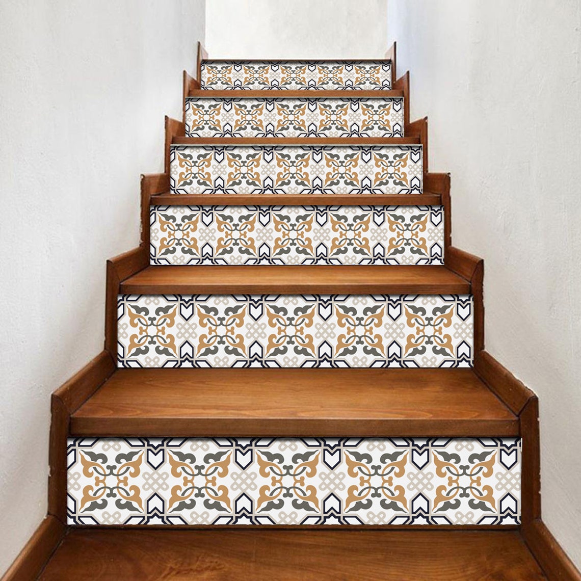 Portuguese Pattern Stair Riser, Window Sill, Tile Stickers 7 Inch X 36 ...
