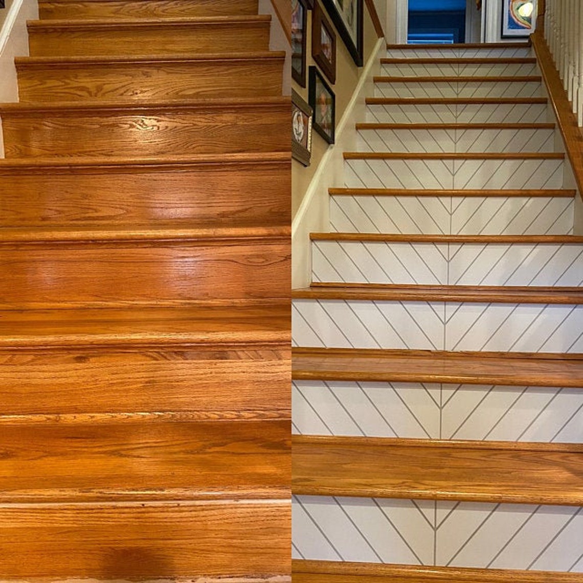 White Beadboard Shiplap Stair Riser Stickers Window Sill 7 - Etsy