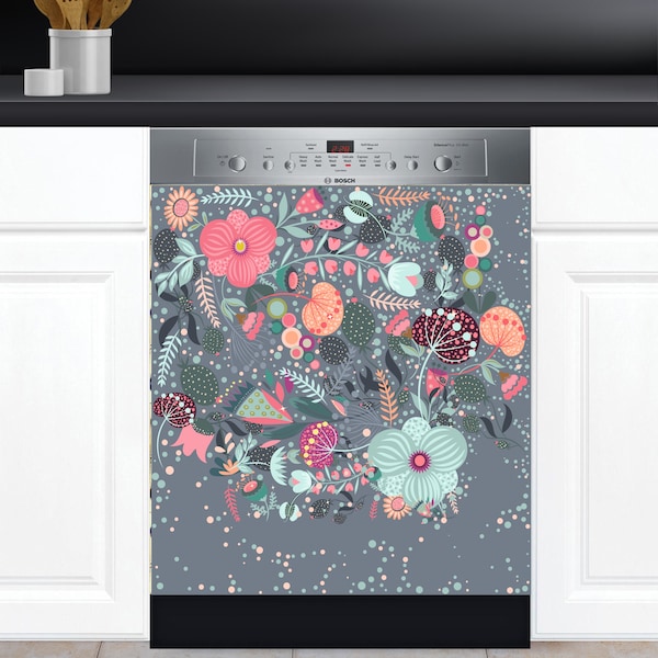 Scandinavian Dishwasher Magnet Cover - Etsy