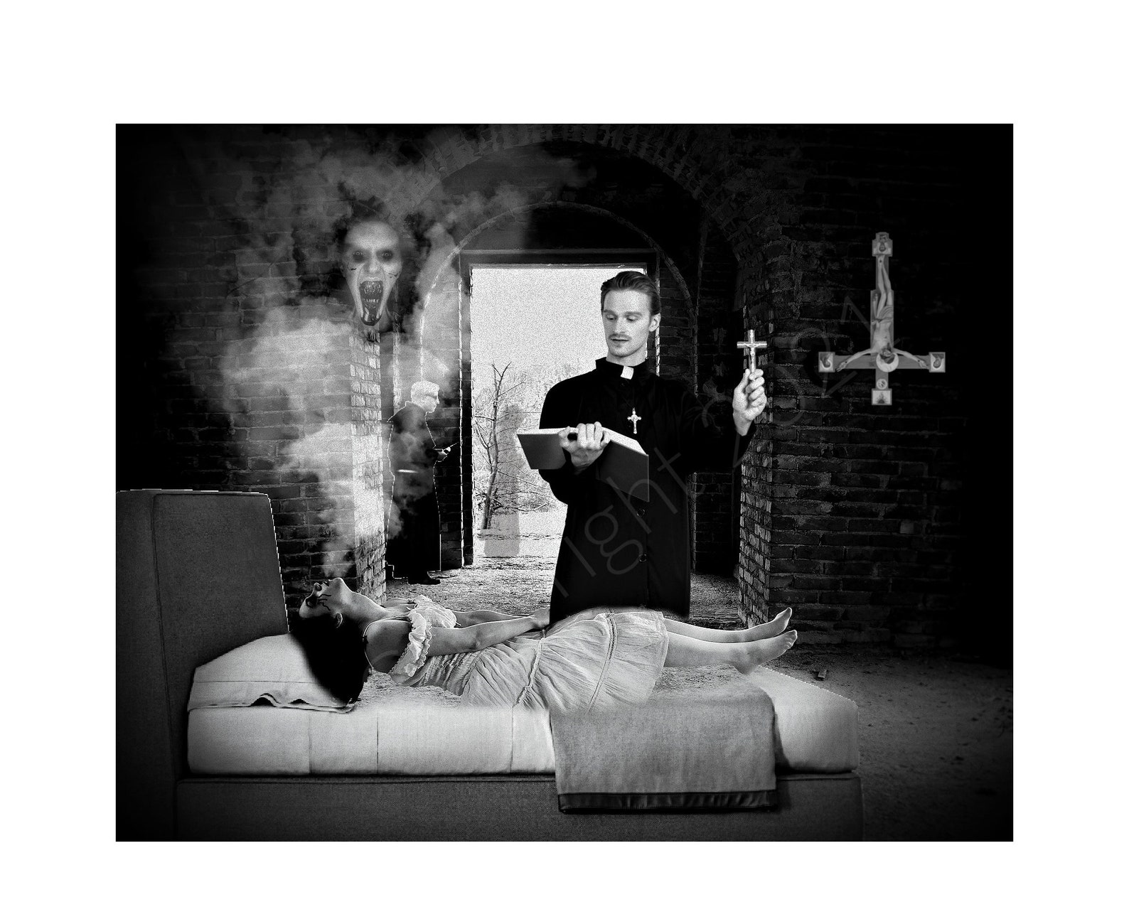 Printable Demon Girl Wall Art Exorcism Scary Possessed - Etsy