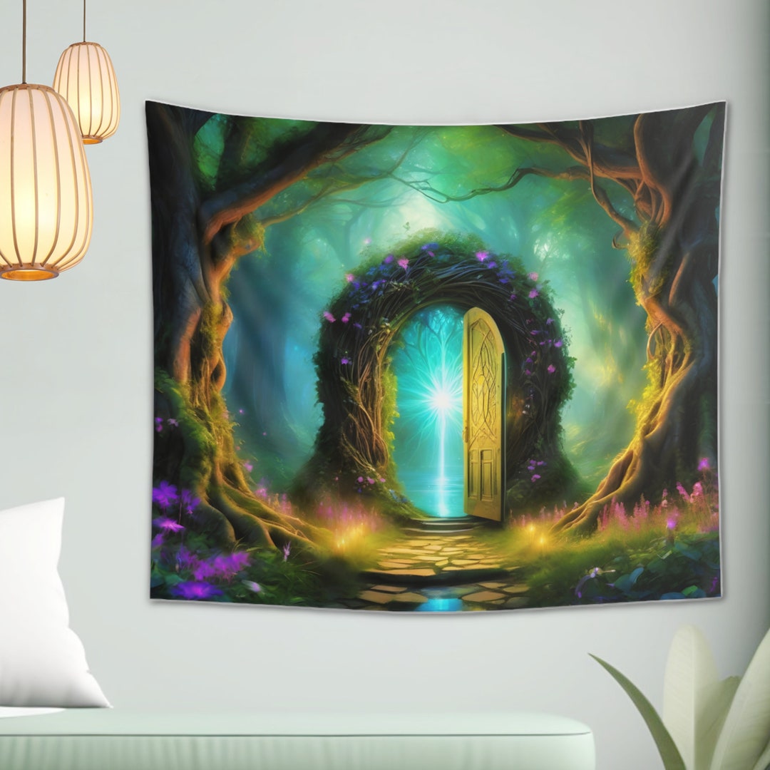 Mystical Tapestry Boho Indoor Wall Hanging Mystic Porthole Enchanted ...