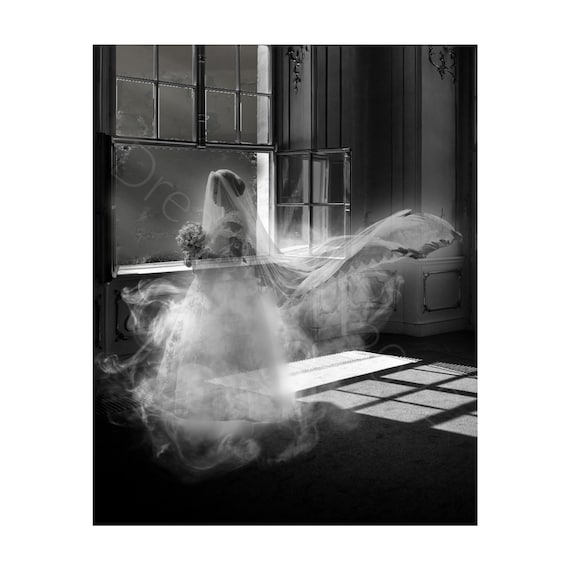 Ghost Bride Photo Portrait Horror Vintage Printable Victorian - Etsy