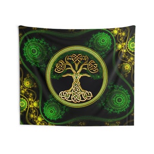Tapestry Tree of Life Wall Celtic Knot Hanging Decor Spiritual Art ...