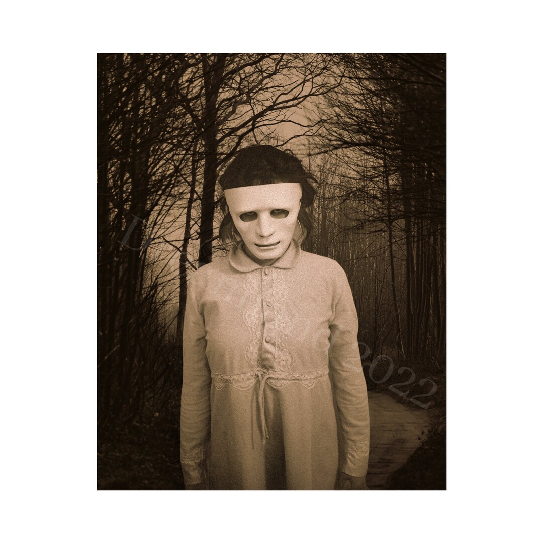 Creepy Photo Asylum Patient Scary Printable Vintage Horror Wall Art ...