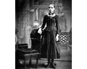 Photo Victorian Ghost Children Boy Girl Vintage Printable | Etsy