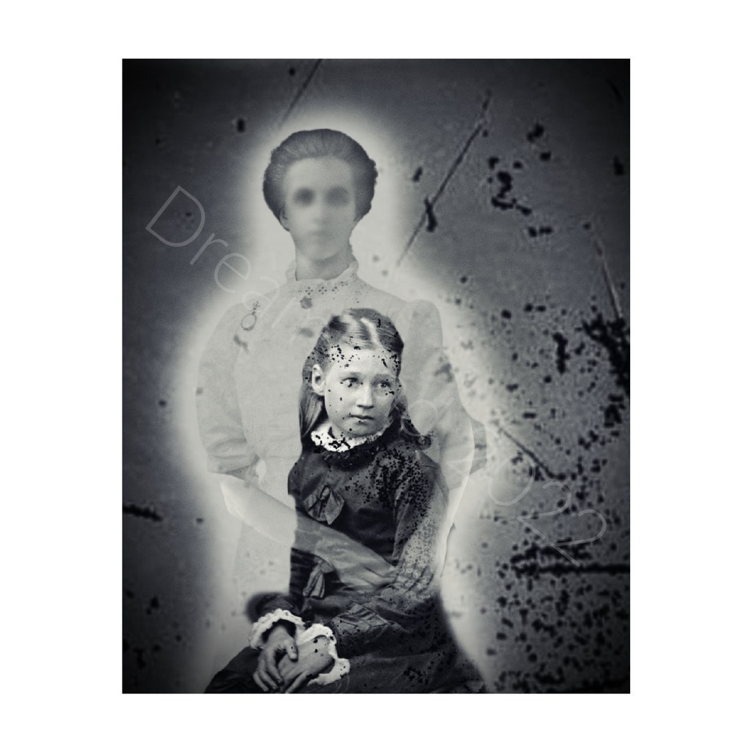 Creepy Ghost Portrait Photo Horror Vintage Printable Victorian Child ...