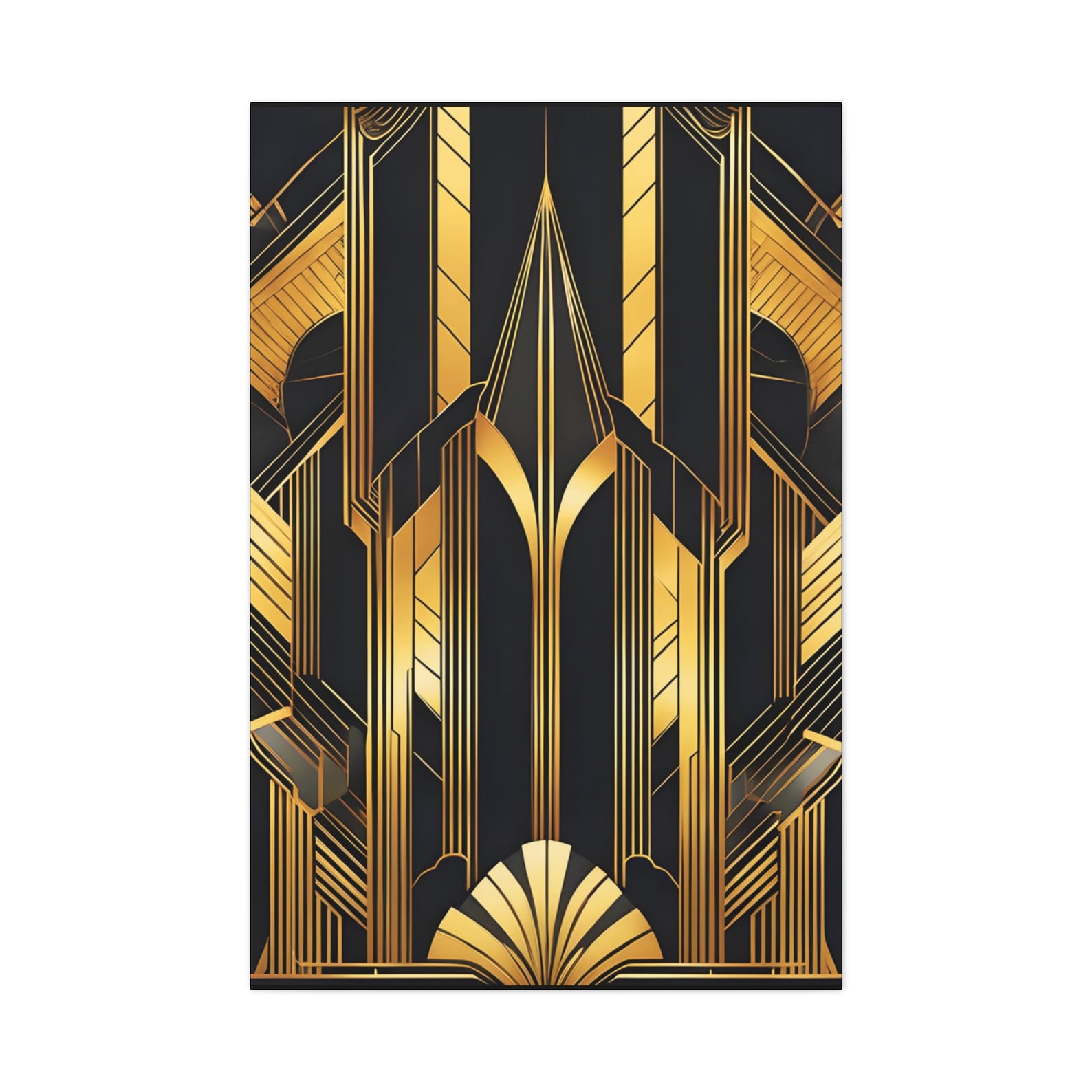 Art Deco Geometric Wall Art Canvas Poster Print Living Room Gatsby ...
